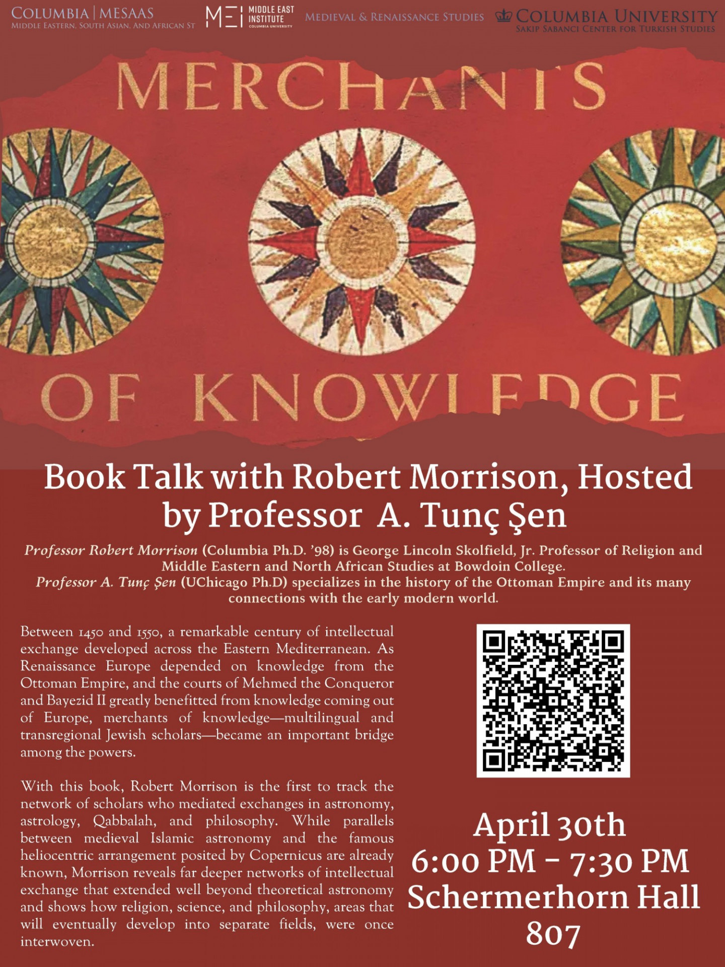Book Talk: Merchants of Knowledge, Robert G. Morrison | Sakıp Sabancı Center for Turkish Studies